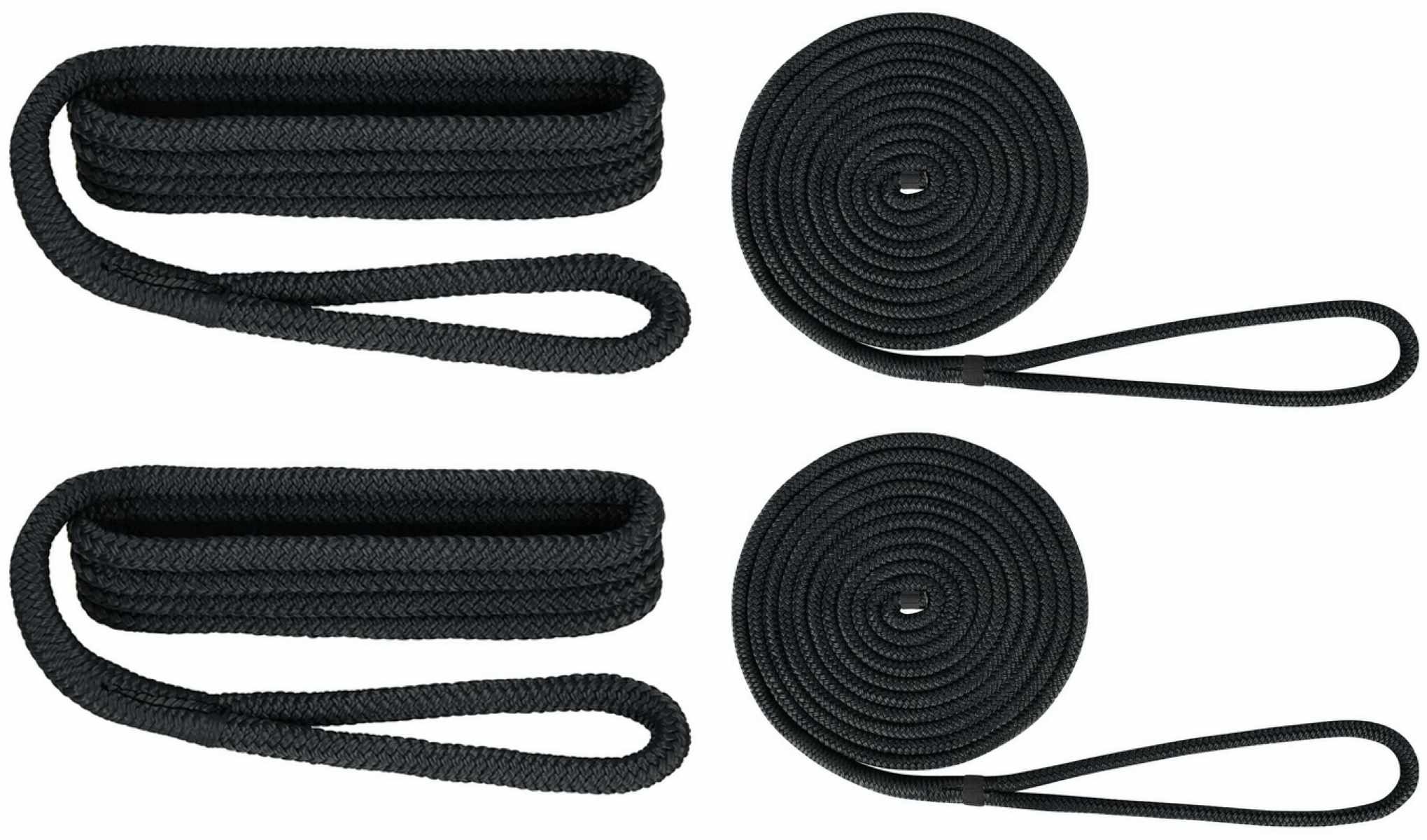 Extreme Max Double Braid 2 3/8x6' Fender Lines, 2 1/2"x15' Dock Lines