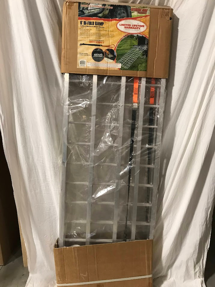 Extreme Max 6' Bi-Fold Aluminum Ramp